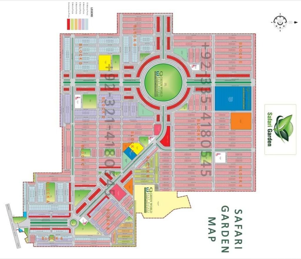 Safari Garden Lahore – New Payment Plan 2025 – Map